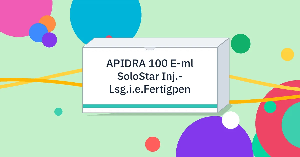 Symbolbild: Packung mit der Aufschrift APIDRA 100 E-ml SoloStar Inj.-Lsg.i.e.Fertigpen (PZN 02503484) – Verfügbarkeit und Bezug in Apotheken in Frankfurt am Main