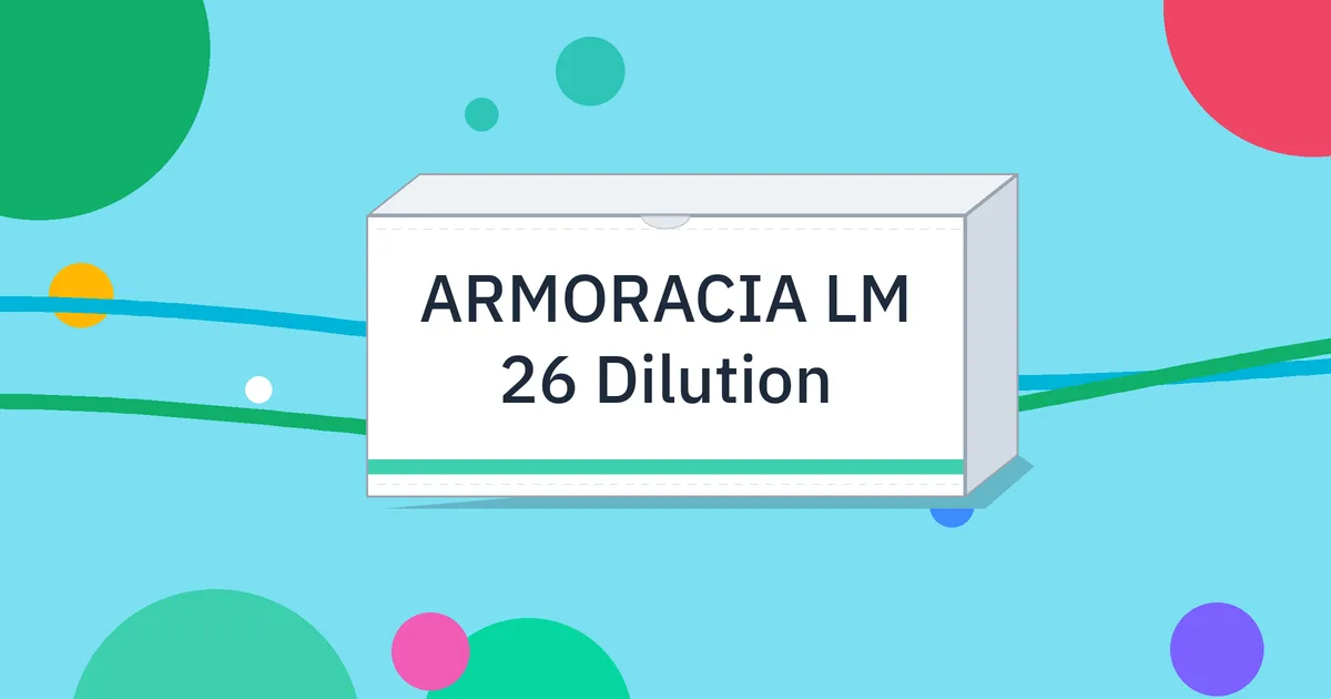 Symbolbild: Packung mit der Aufschrift ARMORACIA LM 26 Dilution (PZN 13393633) – Verfügbarkeit und Bezug in Apotheken in Frankfurt am Main