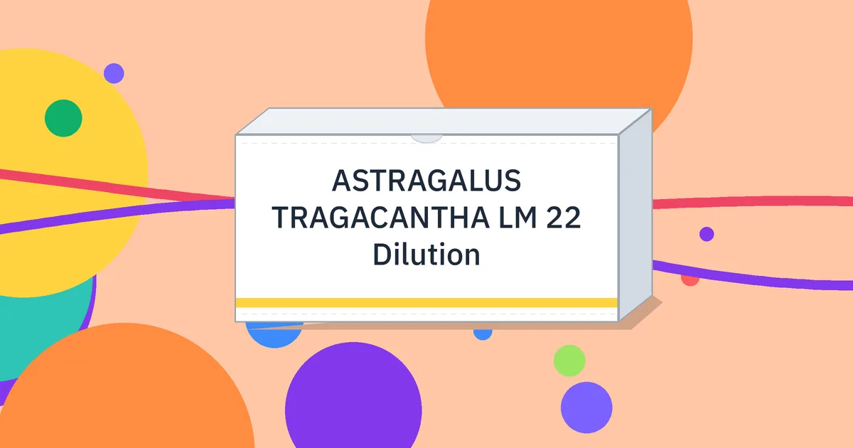 Symbolbild: Packung mit der Aufschrift ASTRAGALUS TRAGACANTHA LM 22 Dilution (PZN 13405112) – Verfügbarkeit und Bezug in Apotheken in Frankfurt am Main