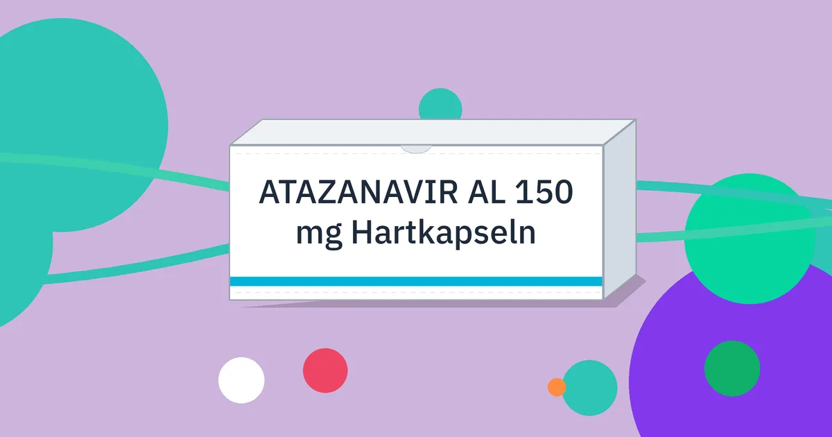 Symbolbild: Packung mit der Aufschrift ATAZANAVIR AL 150 mg Hartkapseln (PZN 15227407) – Verfügbarkeit und Bezug in Apotheken in Frankfurt am Main