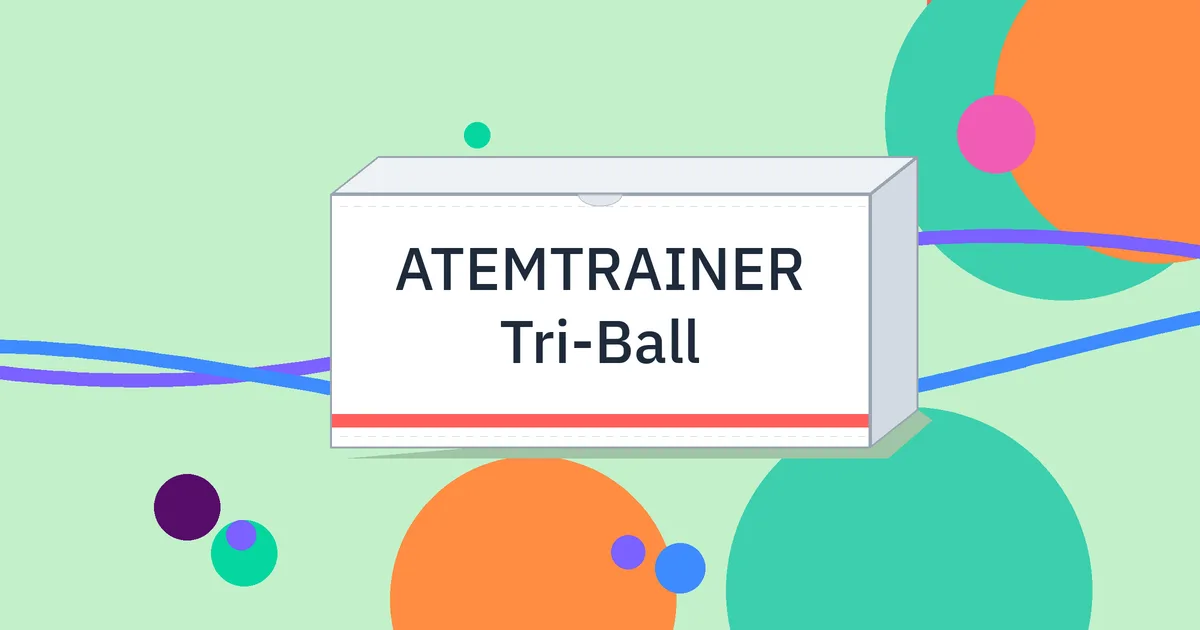 Symbolbild: Packung mit der Aufschrift ATEMTRAINER Tri-Ball (PZN 03917414) – Verfügbarkeit und Bezug in Apotheken in Frankfurt am Main