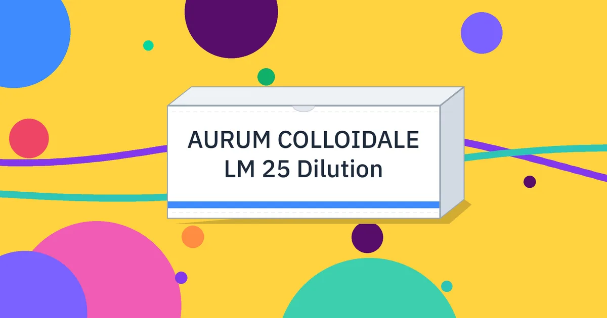 Symbolbild: Packung mit der Aufschrift AURUM COLLOIDALE LM 25 Dilution (PZN 12784389) – Verfügbarkeit und Bezug in Apotheken in Frankfurt am Main