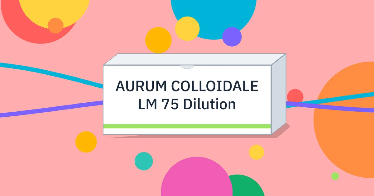 Symbolbild: Packung mit der Aufschrift AURUM COLLOIDALE LM 75 Dilution (PZN 12784490) – Verfügbarkeit und Bezug in Apotheken in Frankfurt am Main
