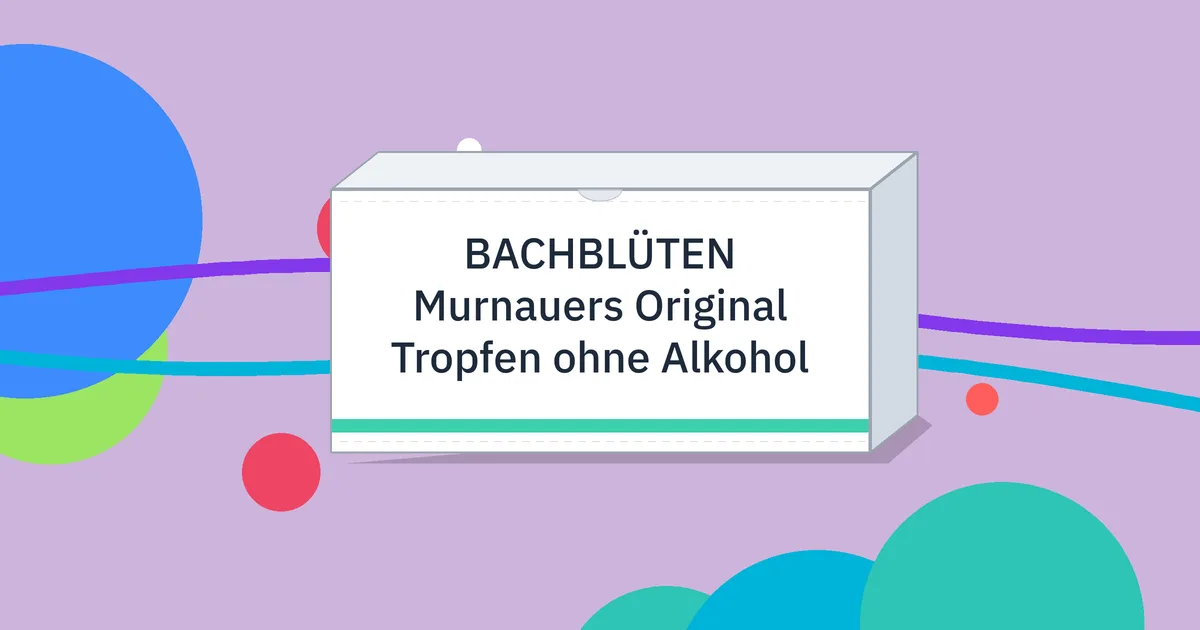 Symbolbild: Packung mit der Aufschrift BACHBLÜTEN Murnauers Original Tropfen ohne Alkohol (PZN 10111344) – Verfügbarkeit und Bezug in Apotheken in Frankfurt am Main