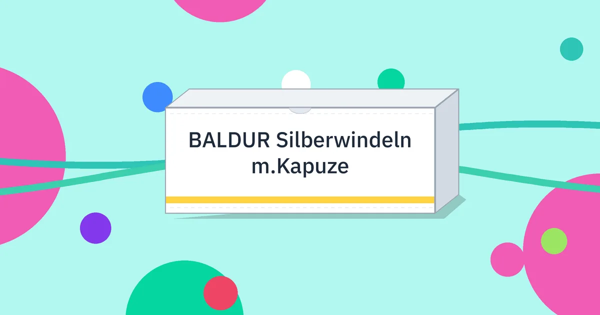 Symbolbild: Packung mit der Aufschrift BALDUR Silberwindeln m.Kapuze (PZN 11047996) – Verfügbarkeit und Bezug in Apotheken in Frankfurt am Main