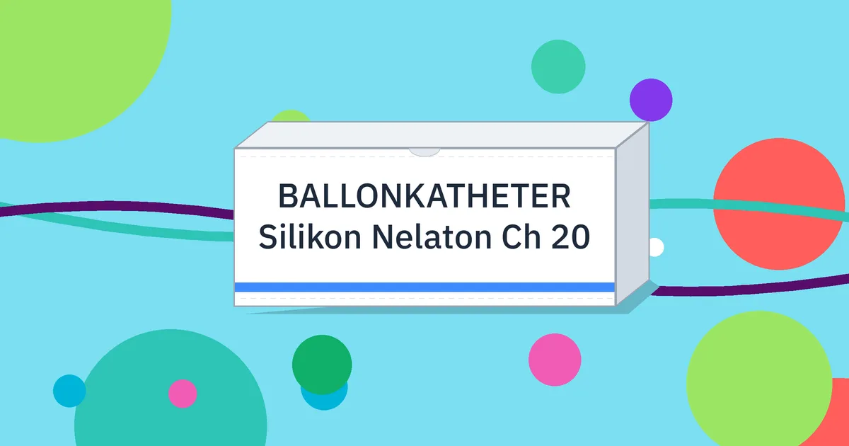 Symbolbild: Packung mit der Aufschrift BALLONKATHETER Silikon Nelaton Ch 20 (PZN 03227595) – Verfügbarkeit und Bezug in Apotheken in Frankfurt am Main