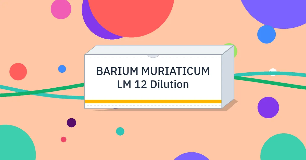 Symbolbild: Packung mit der Aufschrift BARIUM MURIATICUM LM 12 Dilution (PZN 09075620) – Verfügbarkeit und Bezug in Apotheken in Frankfurt am Main