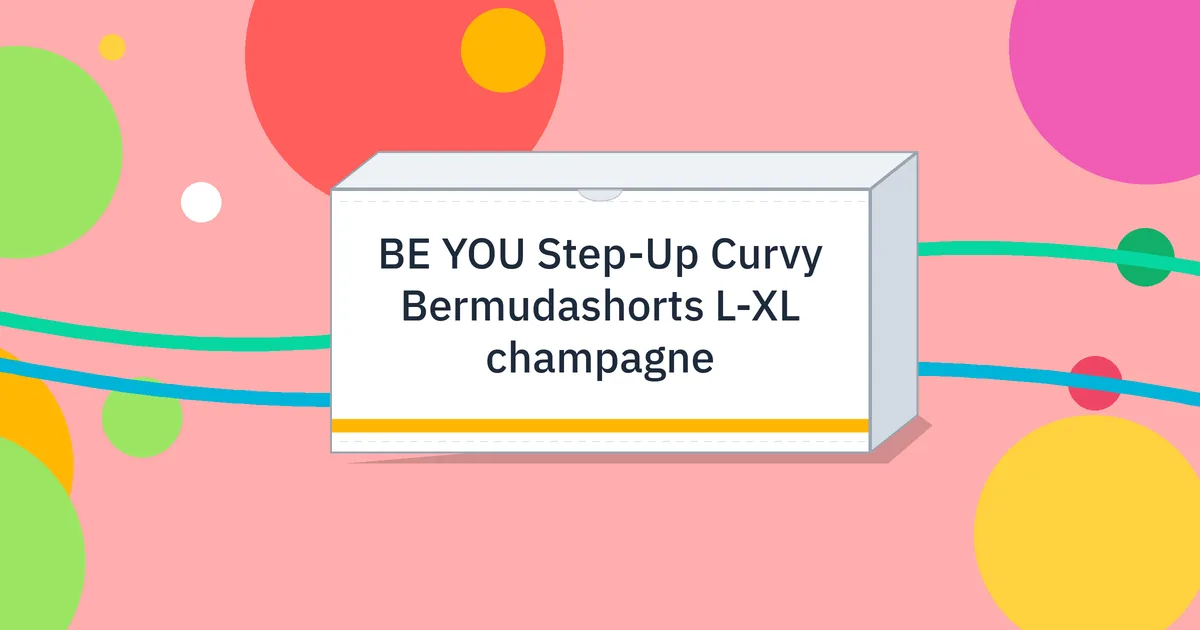 Symbolbild: Packung mit der Aufschrift BE YOU Step-Up Curvy Bermudashorts L-XL champagne (PZN 20720297) – Verfügbarkeit und Bezug in Apotheken in Frankfurt am Main