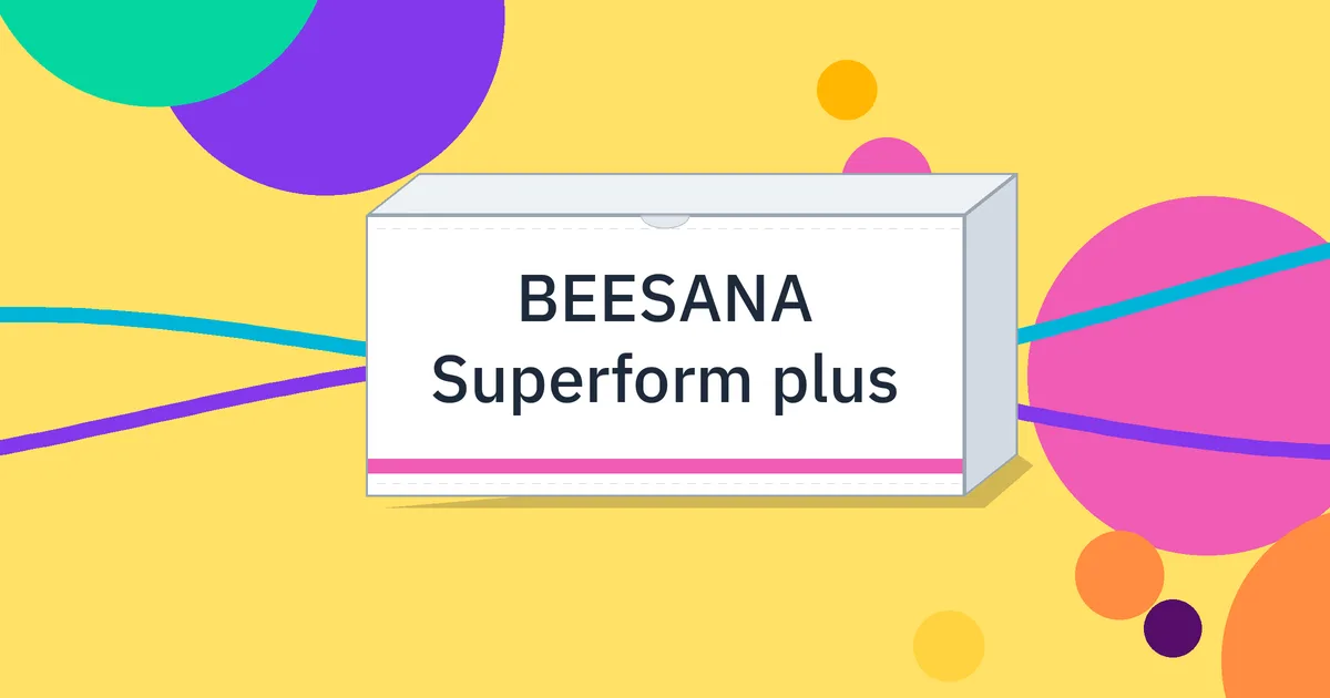 Symbolbild: Packung mit der Aufschrift BEESANA Superform plus (PZN 07414302) – Verfügbarkeit und Bezug in Apotheken in Frankfurt am Main