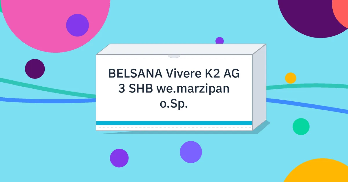 Symbolbild: Packung mit der Aufschrift BELSANA Vivere K2 AG 3 SHB we.marzipan o.Sp. (PZN 12171008) – Verfügbarkeit und Bezug in Apotheken in Frankfurt am Main