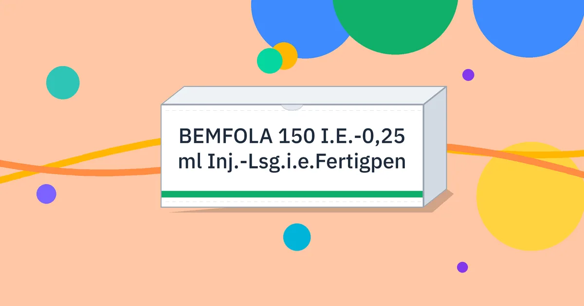 Symbolbild: Packung mit der Aufschrift BEMFOLA 150 I.E.-0,25 ml Inj.-Lsg.i.e.Fertigpen (PZN 16923557) – Verfügbarkeit und Bezug in Apotheken in Frankfurt am Main