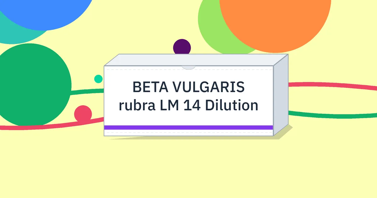 Symbolbild: Packung mit der Aufschrift BETA VULGARIS rubra LM 14 Dilution (PZN 13385059) – Verfügbarkeit und Bezug in Apotheken in Frankfurt am Main