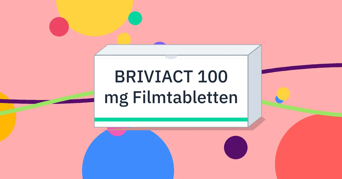Symbolbild: Packung mit der Aufschrift BRIVIACT 100 mg Filmtabletten (PZN 12482636) – Verfügbarkeit und Bezug in Apotheken in Frankfurt am Main