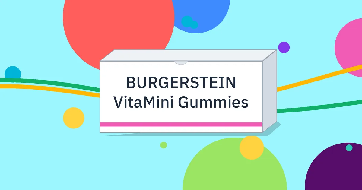 Symbolbild: Packung mit der Aufschrift BURGERSTEIN VitaMini Gummies (PZN 20542080) – Verfügbarkeit und Bezug in Apotheken in Frankfurt am Main