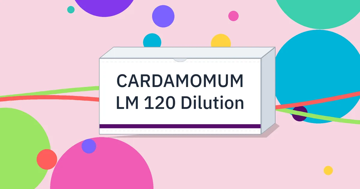 Symbolbild: Packung mit der Aufschrift CARDAMOMUM LM 120 Dilution (PZN 13429940) – Verfügbarkeit und Bezug in Apotheken in Frankfurt am Main