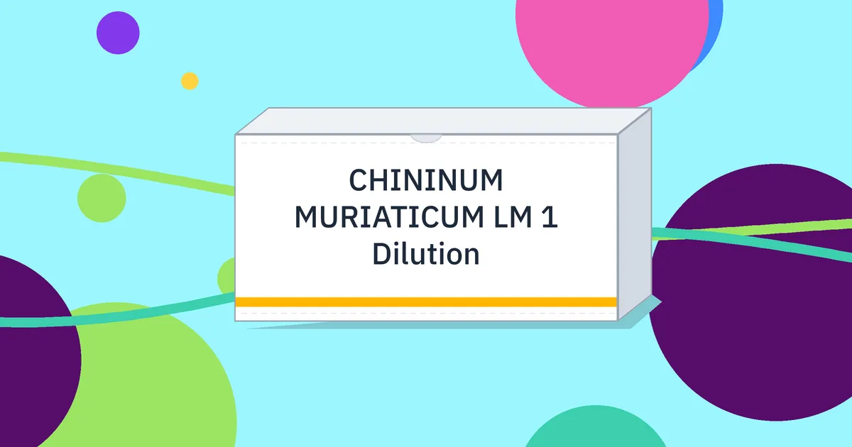 Symbolbild: Packung mit der Aufschrift CHININUM MURIATICUM LM 1 Dilution (PZN 12815003) – Verfügbarkeit und Bezug in Apotheken in Frankfurt am Main