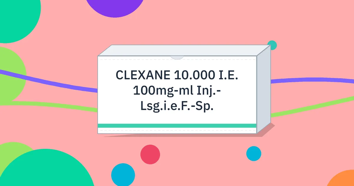Symbolbild: Packung mit der Aufschrift CLEXANE 10.000 I.E. 100mg-ml Inj.-Lsg.i.e.F.-Sp. (PZN 16770349) – Verfügbarkeit und Bezug in Apotheken in Frankfurt am Main