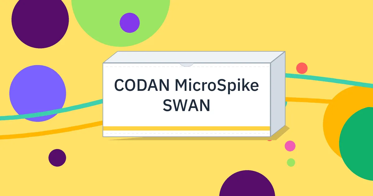 Symbolbild: Packung mit der Aufschrift CODAN MicroSpike SWAN (PZN 03387784) – Verfügbarkeit und Bezug in Apotheken in Frankfurt am Main