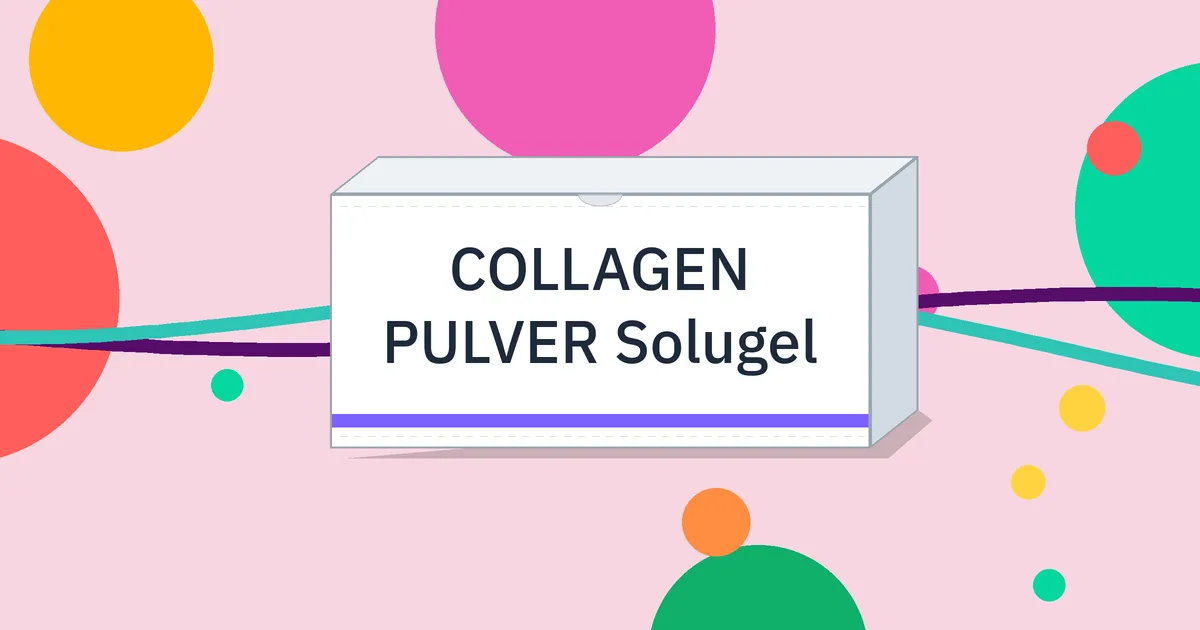 Symbolbild: Packung mit der Aufschrift COLLAGEN PULVER Solugel (PZN 19278436) – Verfügbarkeit und Bezug in Apotheken in Frankfurt am Main
