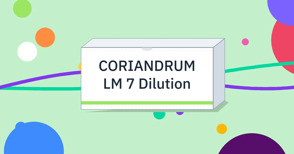 Symbolbild: Packung mit der Aufschrift CORIANDRUM LM 7 Dilution (PZN 12834377) – Verfügbarkeit und Bezug in Apotheken in Frankfurt am Main