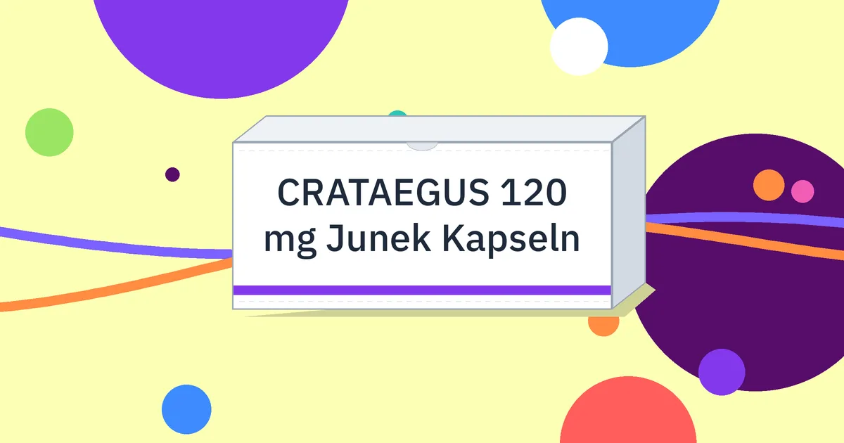 Symbolbild: Packung mit der Aufschrift CRATAEGUS 120 mg Junek Kapseln (PZN 03491760) – Verfügbarkeit und Bezug in Apotheken in Frankfurt am Main