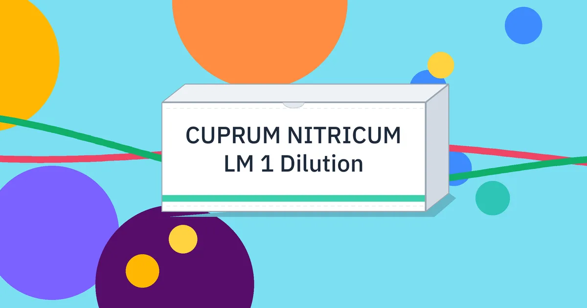 Symbolbild: Packung mit der Aufschrift CUPRUM NITRICUM LM 1 Dilution (PZN 12838435) – Verfügbarkeit und Bezug in Apotheken in Frankfurt am Main