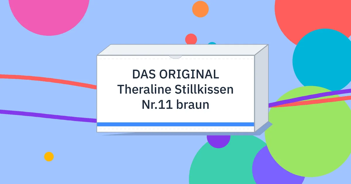 Symbolbild: Packung mit der Aufschrift DAS ORIGINAL Theraline Stillkissen Nr.11 braun (PZN 09531880) – Verfügbarkeit und Bezug in Apotheken in Frankfurt am Main