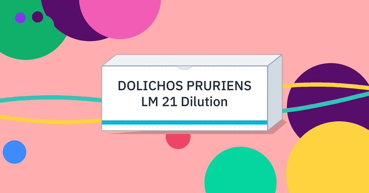Symbolbild: Packung mit der Aufschrift DOLICHOS PRURIENS LM 21 Dilution (PZN 13466668) – Verfügbarkeit und Bezug in Apotheken in Frankfurt am Main