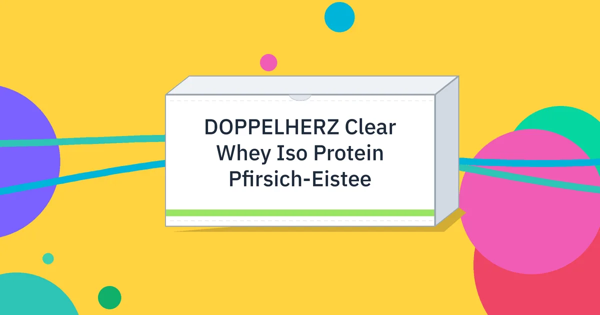 Symbolbild: Packung mit der Aufschrift DOPPELHERZ Clear Whey Iso Protein Pfirsich-Eistee (PZN 19874799) – Verfügbarkeit und Bezug in Apotheken in Frankfurt am Main