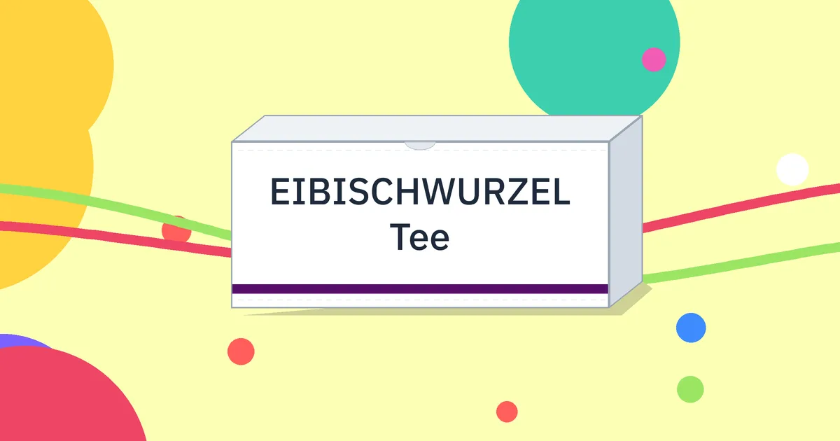 Symbolbild: Packung mit der Aufschrift EIBISCHWURZEL Tee (PZN 20278341) – Verfügbarkeit und Bezug in Apotheken in Frankfurt am Main