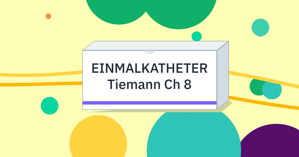 Symbolbild: Packung mit der Aufschrift EINMALKATHETER Tiemann Ch 8 (PZN 04476107) – Verfügbarkeit und Bezug in Apotheken in Frankfurt am Main