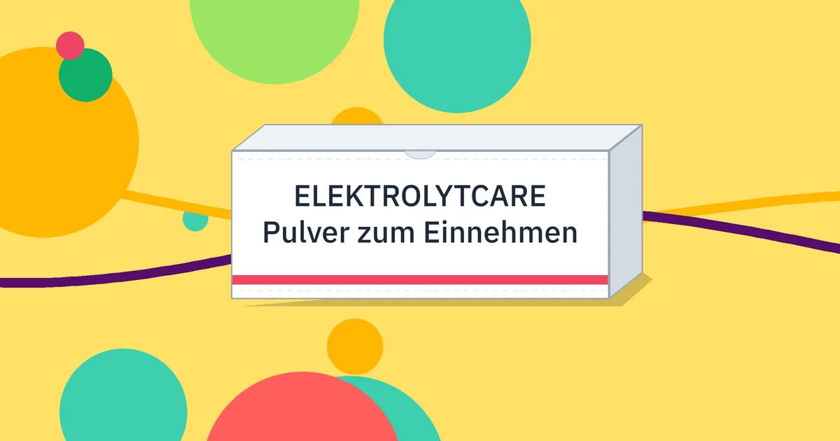 Symbolbild: Packung mit der Aufschrift ELEKTROLYTCARE Pulver zum Einnehmen (PZN 20523792) – Verfügbarkeit und Bezug in Apotheken in Frankfurt am Main