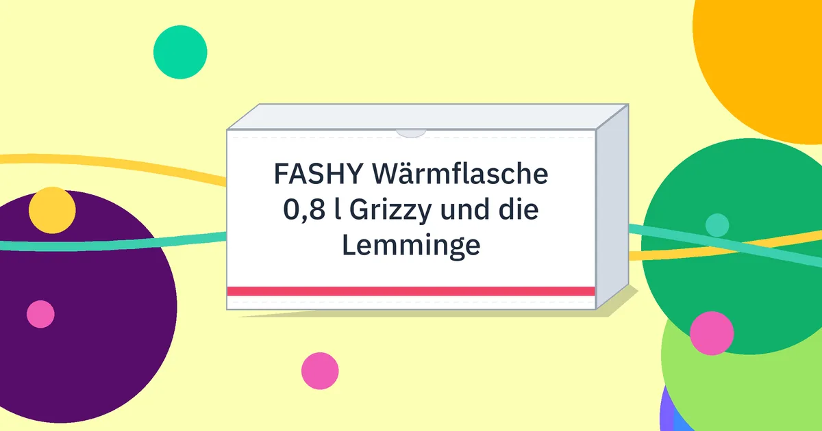 Symbolbild: Packung mit der Aufschrift FASHY Wärmflasche 0,8 l Grizzy und die Lemminge (PZN 18649043) – Verfügbarkeit und Bezug in Apotheken in Frankfurt am Main