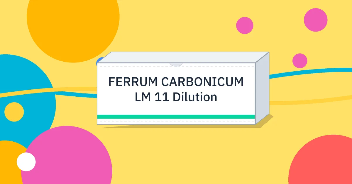Symbolbild: Packung mit der Aufschrift FERRUM CARBONICUM LM 11 Dilution (PZN 12847931) – Verfügbarkeit und Bezug in Apotheken in Frankfurt am Main