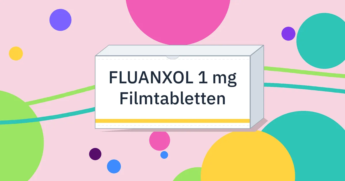 Symbolbild: Packung mit der Aufschrift FLUANXOL 1 mg Filmtabletten (PZN 19740047) – Verfügbarkeit und Bezug in Apotheken in Frankfurt am Main
