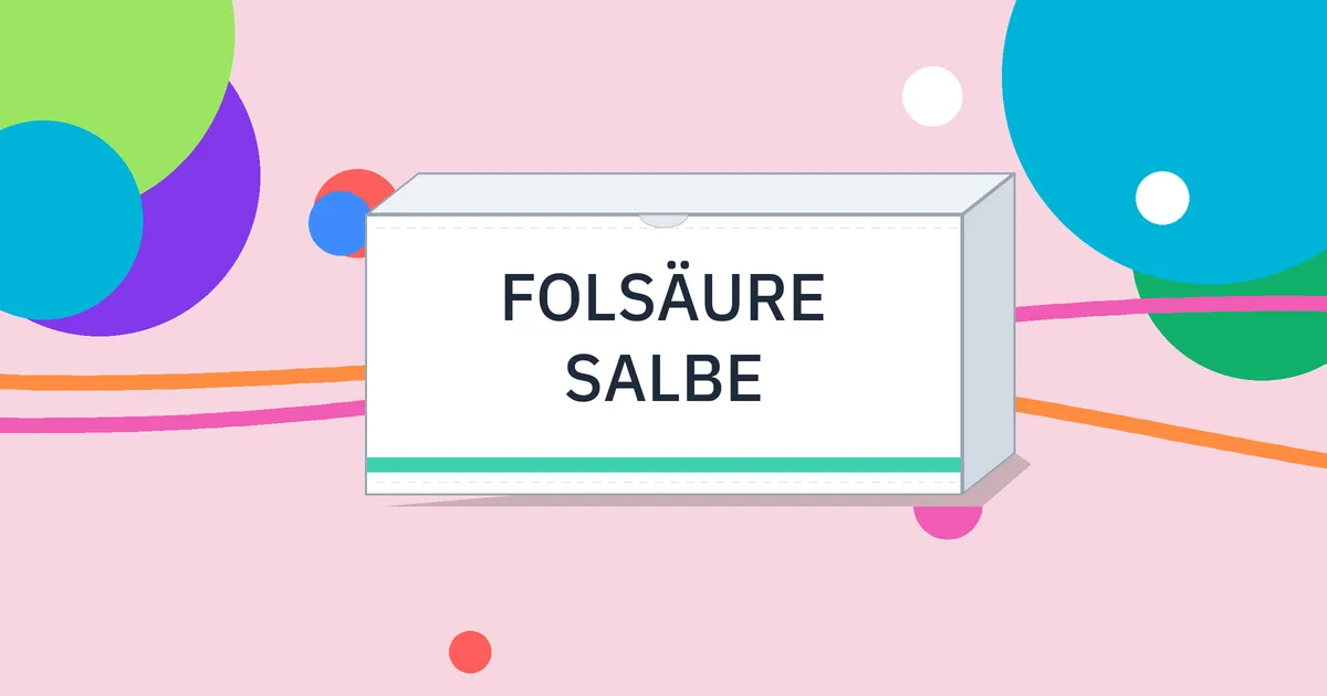 Symbolbild: Packung mit der Aufschrift FOLSÄURE SALBE (PZN 17515493) – Verfügbarkeit und Bezug in Apotheken in Frankfurt am Main