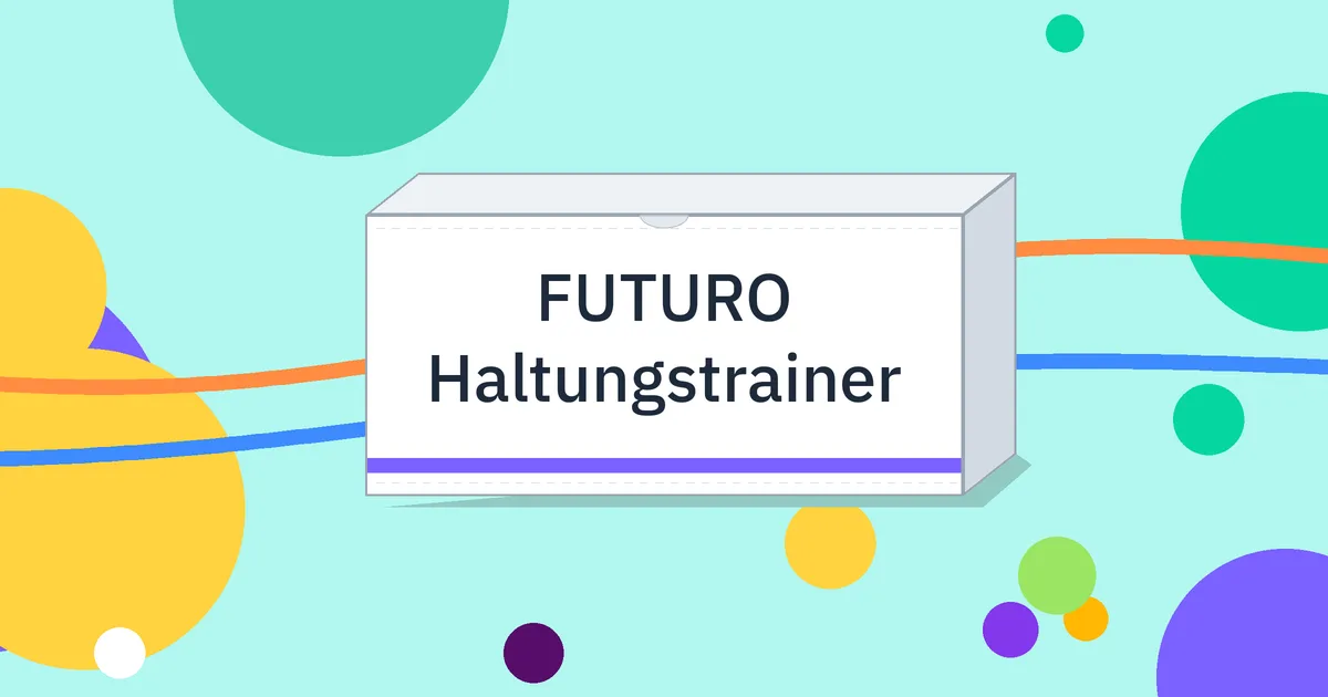 Symbolbild: Packung mit der Aufschrift FUTURO Haltungstrainer (PZN 17502579) – Verfügbarkeit und Bezug in Apotheken in Frankfurt am Main