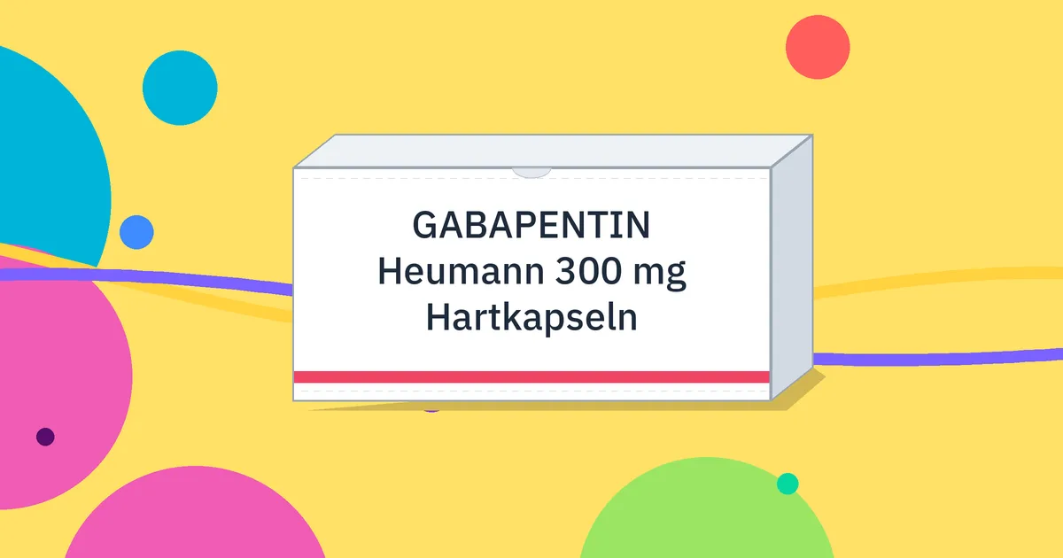 Symbolbild: Packung mit der Aufschrift GABAPENTIN Heumann 300 mg Hartkapseln (PZN 04379054) – Verfügbarkeit und Bezug in Apotheken in Frankfurt am Main