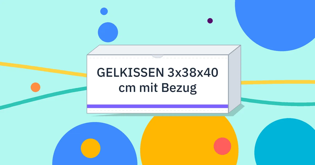 Symbolbild: Packung mit der Aufschrift GELKISSEN 3x38x40 cm mit Bezug (PZN 16046317) – Verfügbarkeit und Bezug in Apotheken in Frankfurt am Main