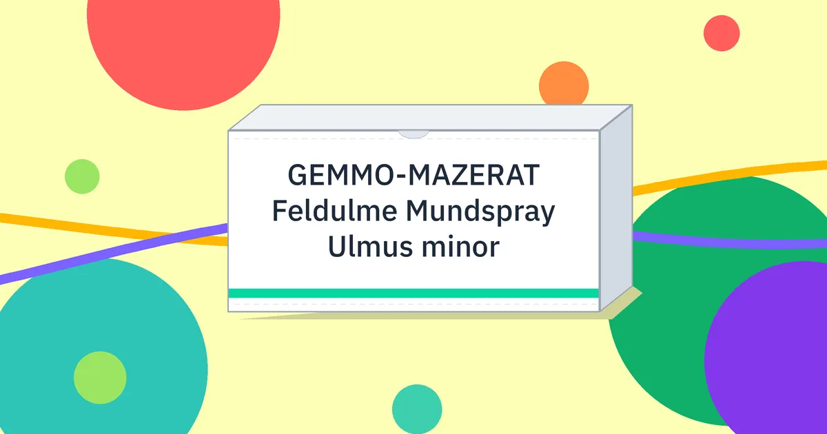 Symbolbild: Packung mit der Aufschrift GEMMO-MAZERAT Feldulme Mundspray Ulmus minor (PZN 19842167) – Verfügbarkeit und Bezug in Apotheken in Frankfurt am Main