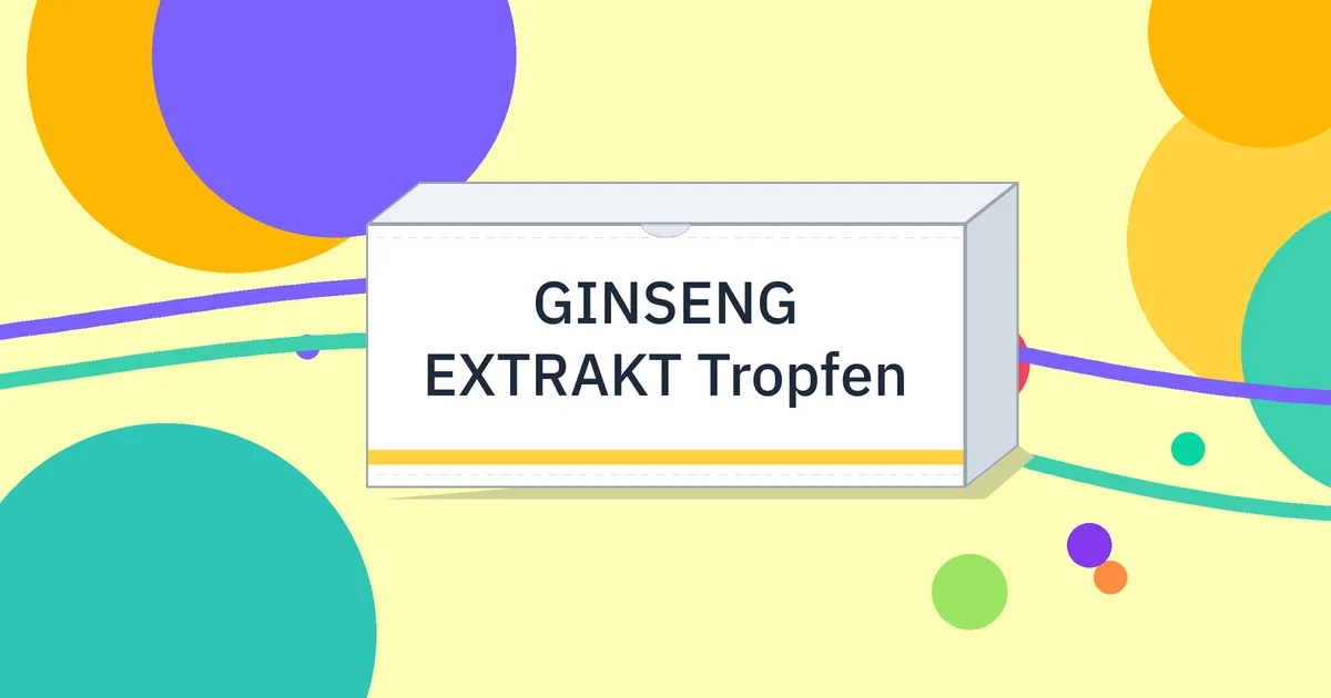 Symbolbild: Packung mit der Aufschrift GINSENG EXTRAKT Tropfen (PZN 11052201) – Verfügbarkeit und Bezug in Apotheken in Frankfurt am Main