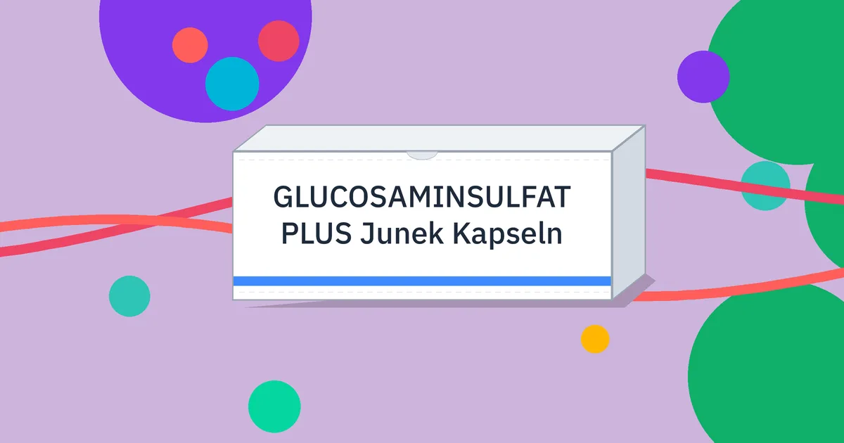 Symbolbild: Packung mit der Aufschrift GLUCOSAMINSULFAT PLUS Junek Kapseln (PZN 00137756) – Verfügbarkeit und Bezug in Apotheken in Frankfurt am Main
