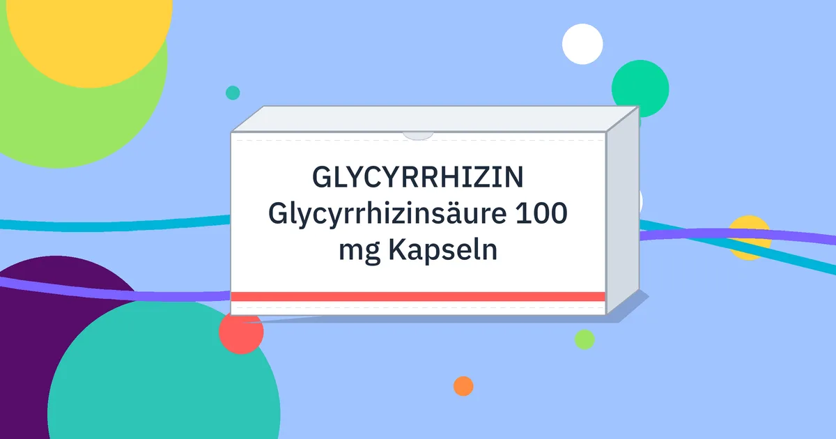Symbolbild: Packung mit der Aufschrift GLYCYRRHIZIN Glycyrrhizinsäure 100 mg Kapseln (PZN 17899275) – Verfügbarkeit und Bezug in Apotheken in Frankfurt am Main