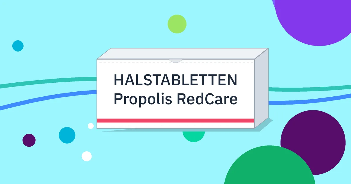Symbolbild: Packung mit der Aufschrift HALSTABLETTEN Propolis RedCare (PZN 16683917) – Verfügbarkeit und Bezug in Apotheken in Frankfurt am Main