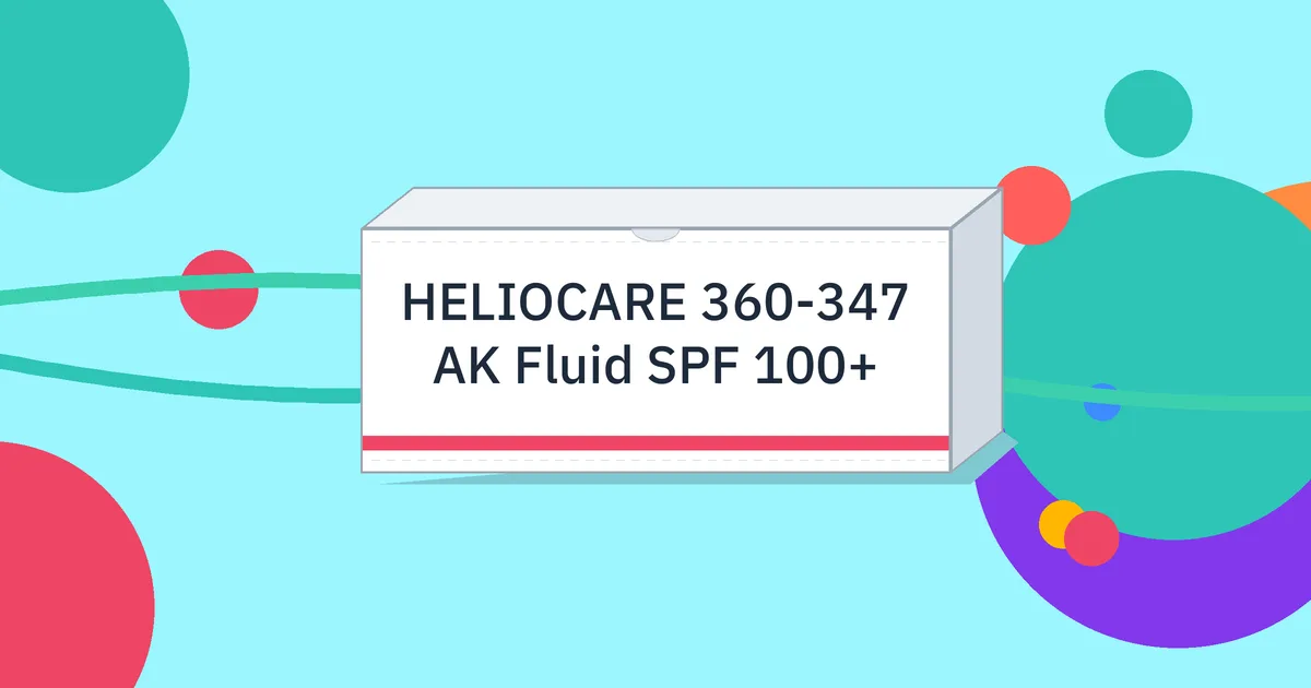 Symbolbild: Packung mit der Aufschrift HELIOCARE 360-347 AK Fluid SPF 100+ (PZN 19709439) – Verfügbarkeit und Bezug in Apotheken in Frankfurt am Main