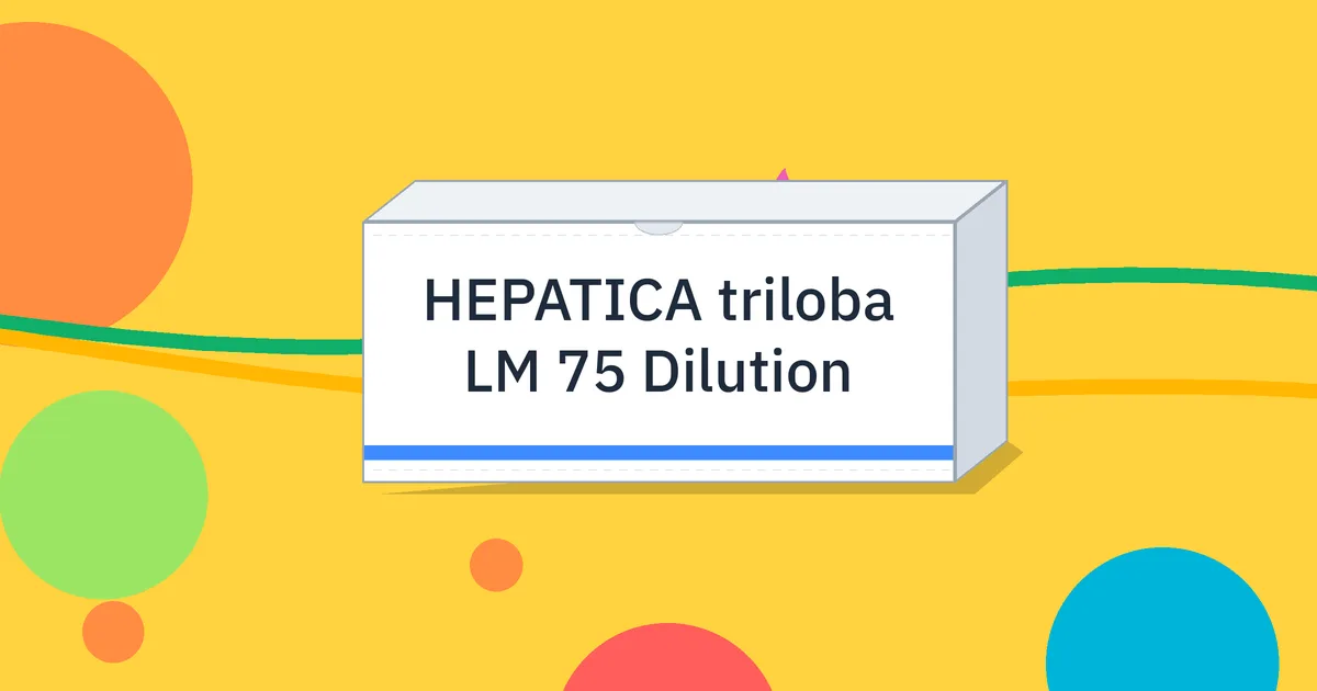 Symbolbild: Packung mit der Aufschrift HEPATICA triloba LM 75 Dilution (PZN 13552379) – Verfügbarkeit und Bezug in Apotheken in Frankfurt am Main