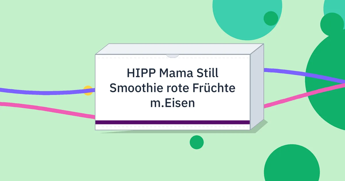 Symbolbild: Packung mit der Aufschrift HIPP Mama Still Smoothie rote Früchte m.Eisen (PZN 17241682) – Verfügbarkeit und Bezug in Apotheken in Frankfurt am Main