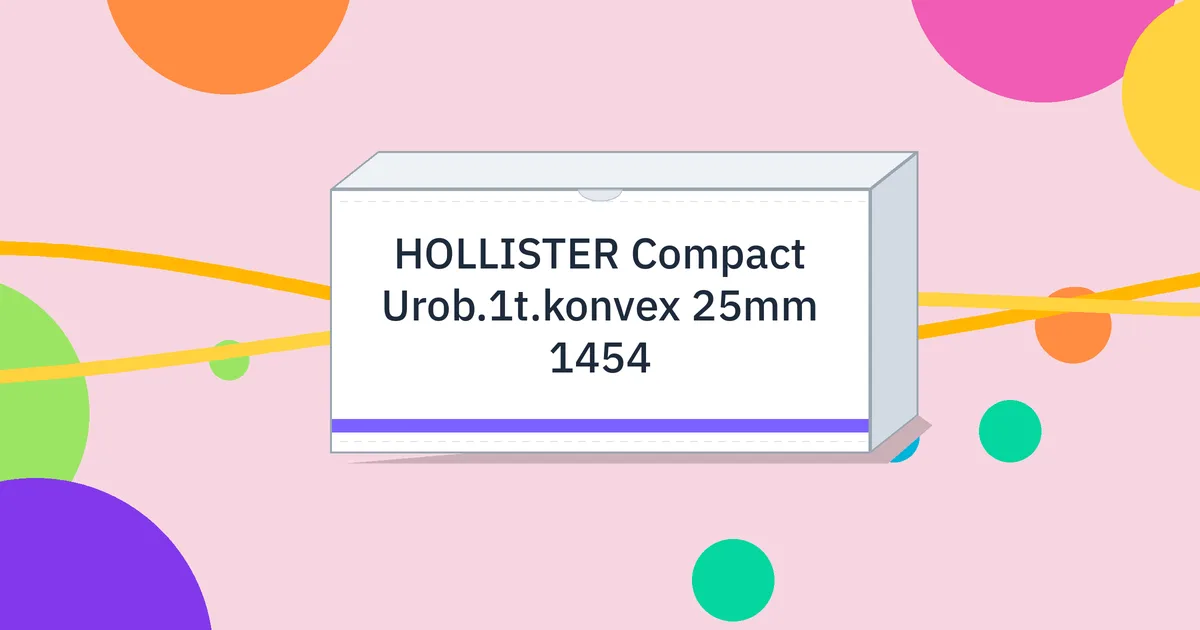 Symbolbild: Packung mit der Aufschrift HOLLISTER Compact Urob.1t.konvex 25mm 1454 (PZN 07238265) – Verfügbarkeit und Bezug in Apotheken in Frankfurt am Main