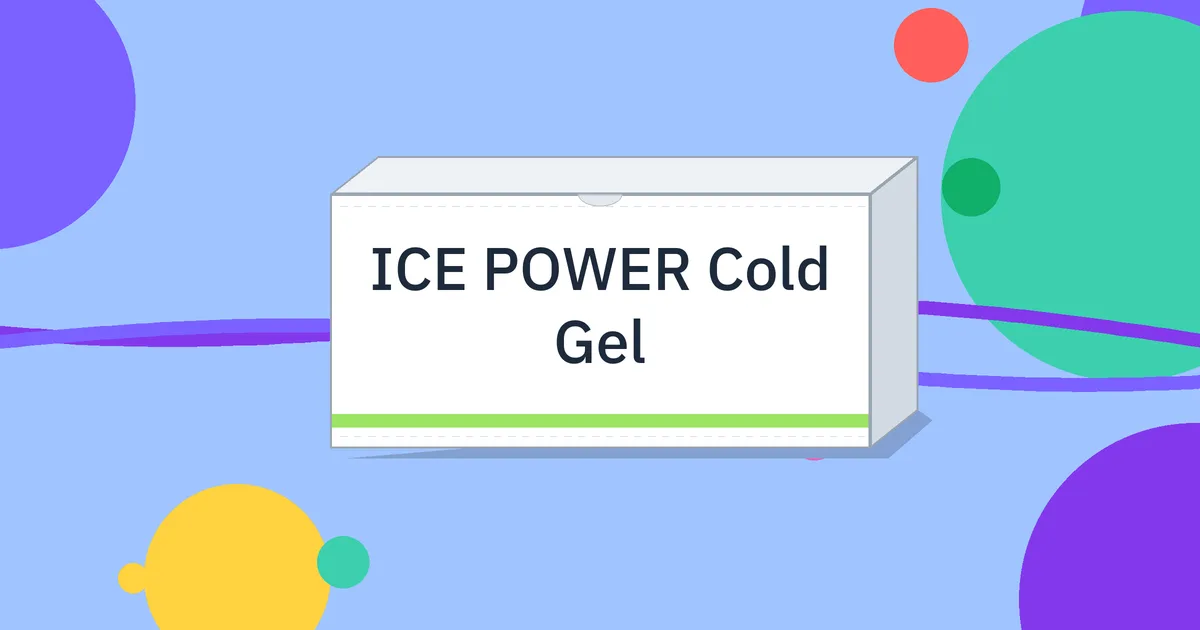 Symbolbild: Packung mit der Aufschrift ICE POWER Cold Gel (PZN 12505024) – Verfügbarkeit und Bezug in Apotheken in Frankfurt am Main
