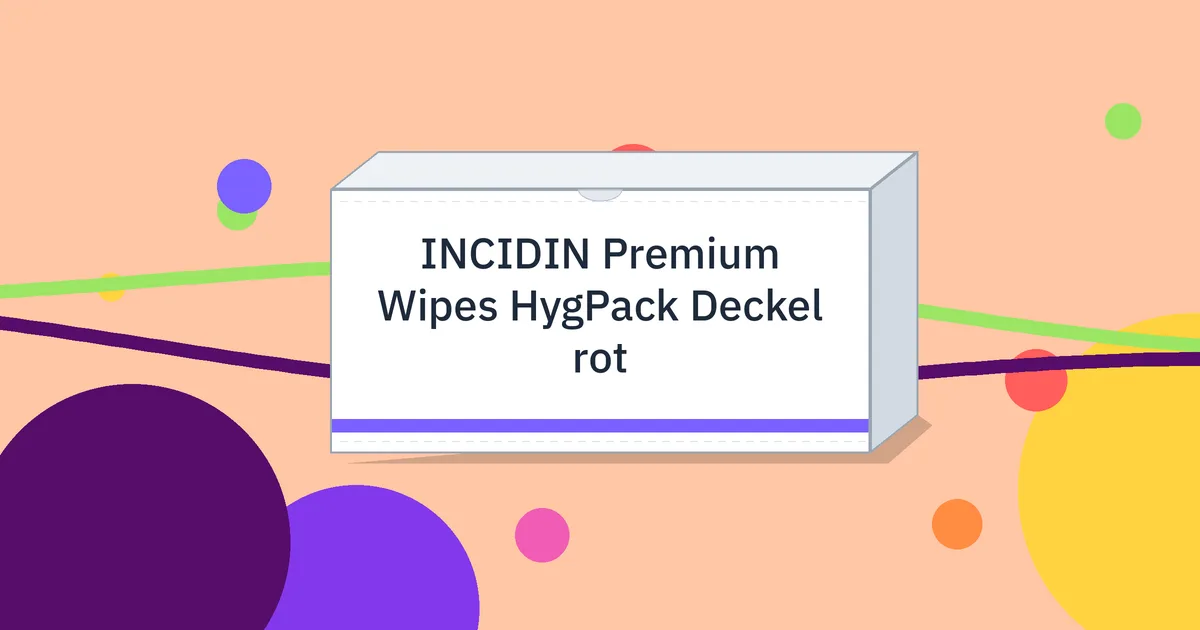 Symbolbild: Packung mit der Aufschrift INCIDIN Premium Wipes HygPack Deckel rot (PZN 10946511) – Verfügbarkeit und Bezug in Apotheken in Frankfurt am Main